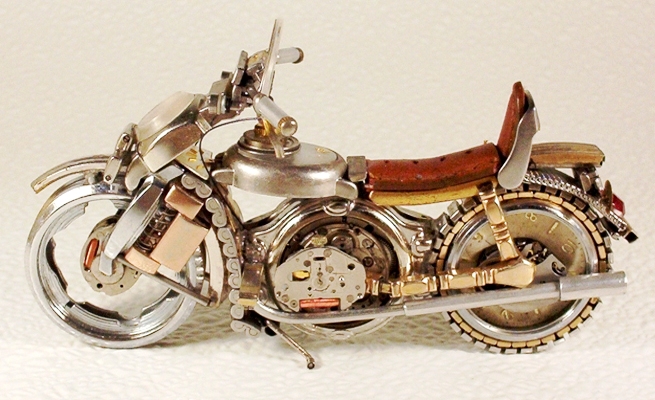 Motorcycle Art: Made from watch parts! | I JUST WANT 2 RIDE!!