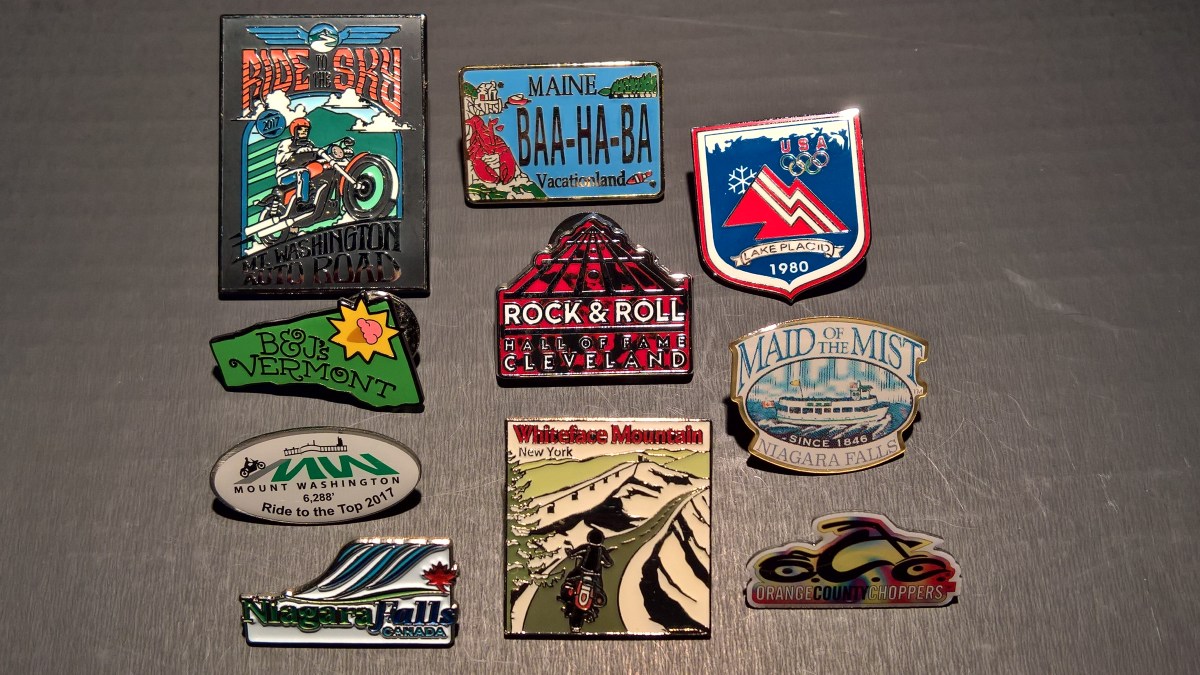 Motorcycle Ride Pins: 2017 Vacation Collection | I JUST WANT 2 RIDE!!